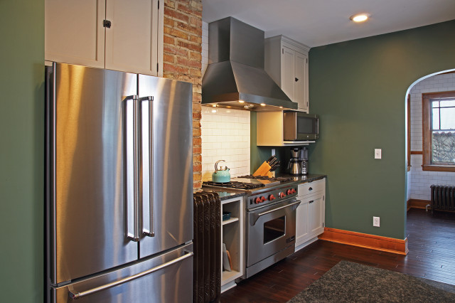Exposed brick chimney - Traditional - Kitchen - Minneapolis - by Wise ...