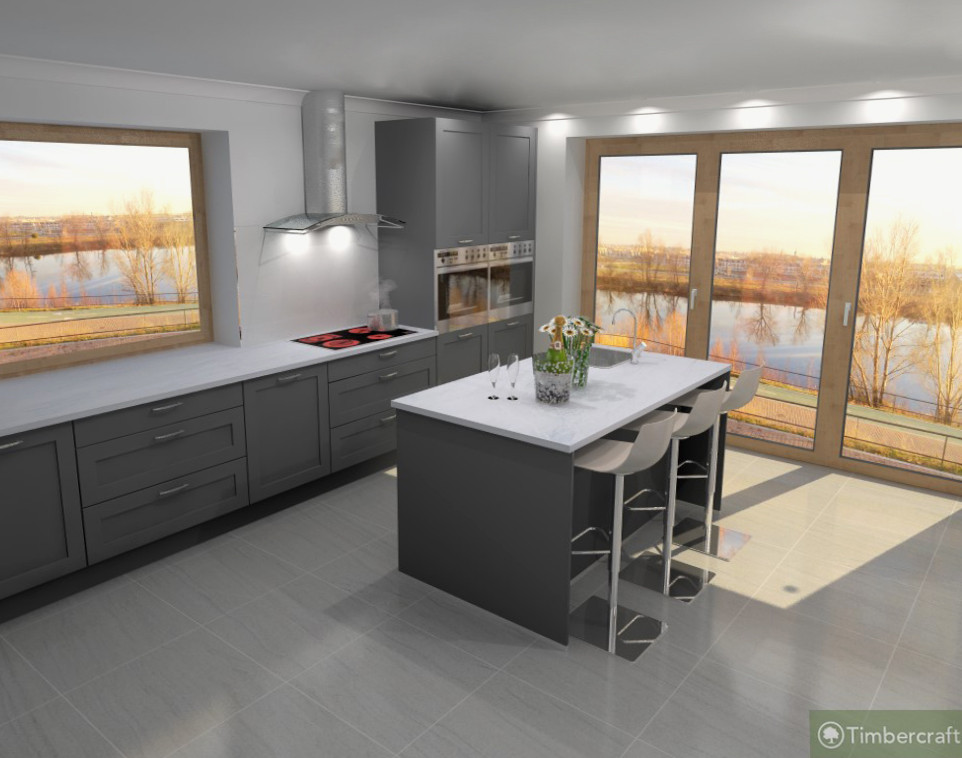Miriam and Robert's kitchen - Modern - Kitchen - Dublin - by ...