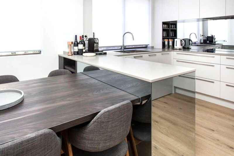 Mirror Splashbacks - Modern - Kitchen - Sydney - by Polytech Glass ...