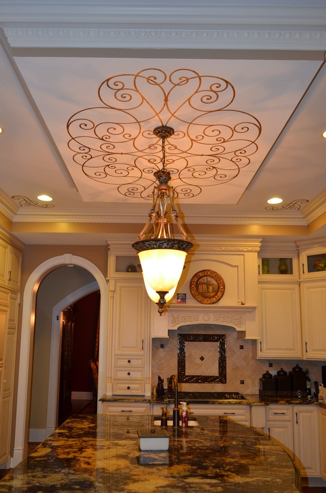 Modello ® Designs Stenciled Ceiling Projects - Contemporary - Kitchen ...