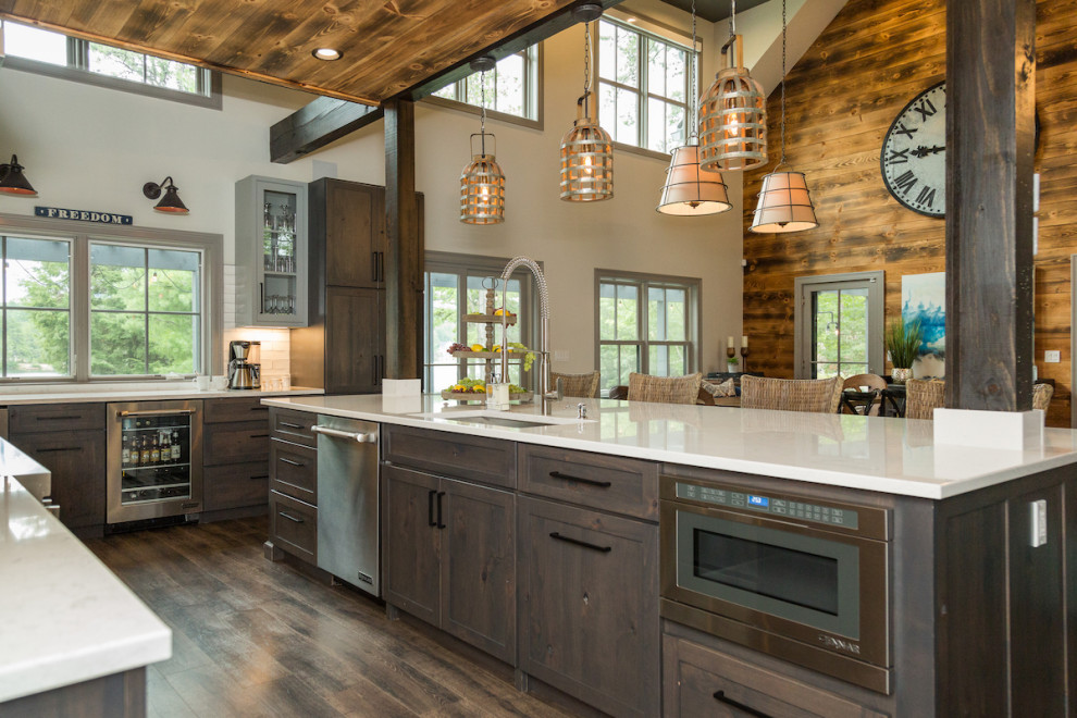 Modern & Rustic Lake House - Rustic - Kitchen - Boston - by Refined ...