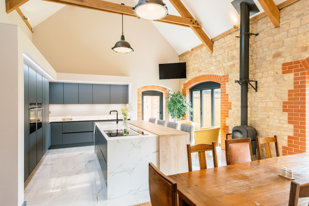 Modern Barn Conversion with Traditional Features - Modern - Kitchen - Other - by Inhaus Design ...