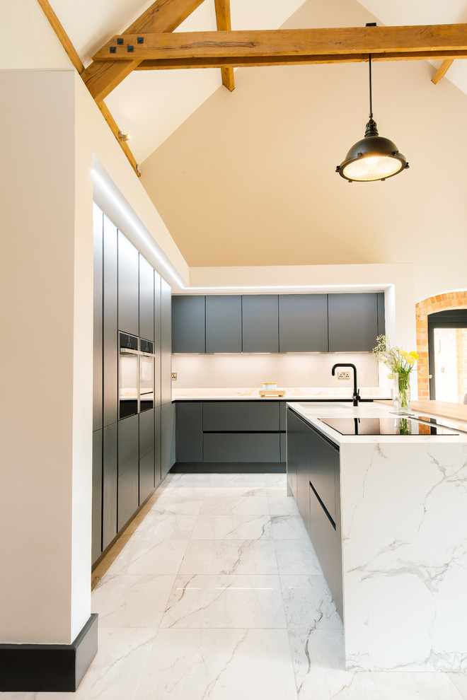 Modern Barn Conversion with Traditional Features - Modern - Kitchen ...