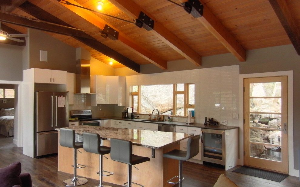 Modern Cabin Renovation - Contemporary - Kitchen - Seattle - by Touch ...