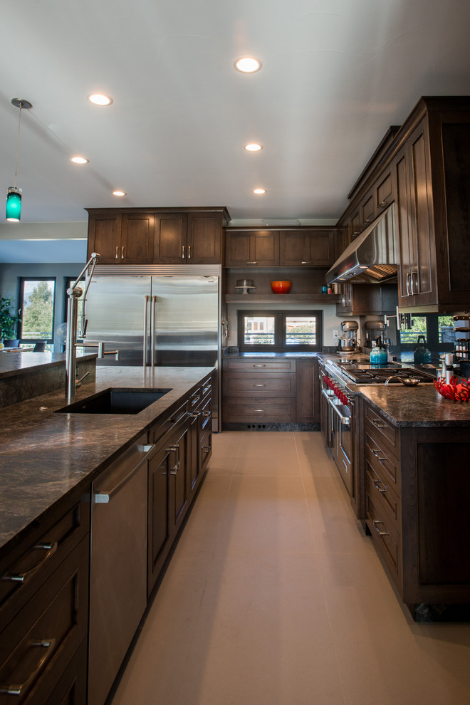 Modern Chefs Kitchen - Modern - Kitchen - Denver - by Caruso Kitchens ...