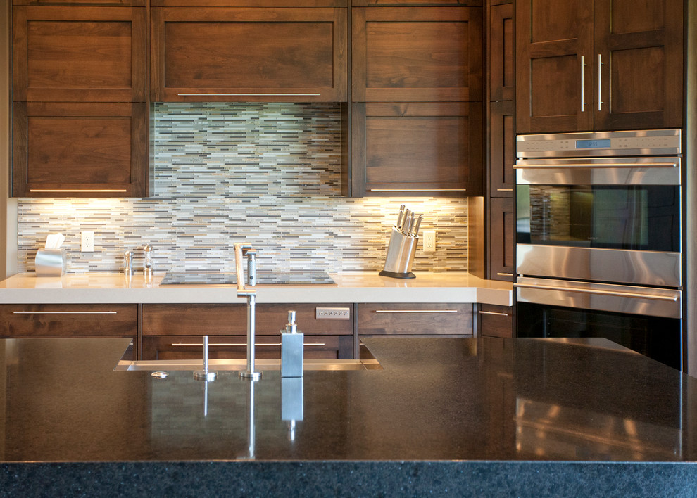 Modern Clear Alder Kitchen - Contemporary - Kitchen - Kansas City - by ...