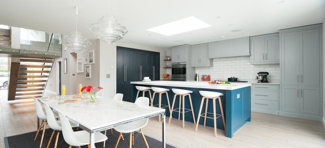 Modern contemporary American-style kitchen - Contemporain - Cuisine ...