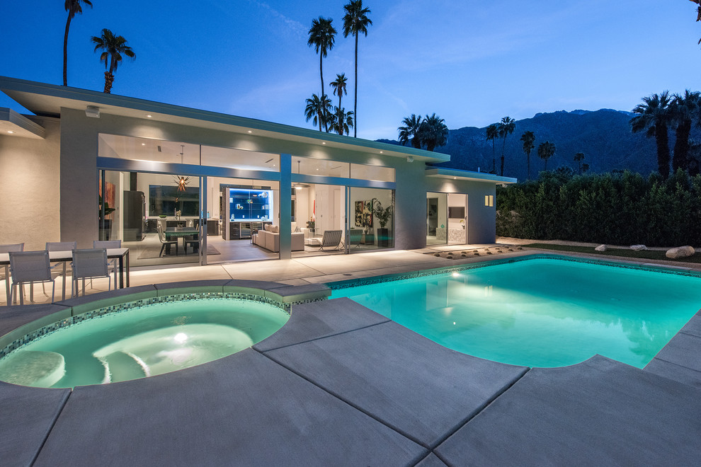 Modern Dark Grey Kitchen with Adriatic in Lead Walnut - Midcentury ...