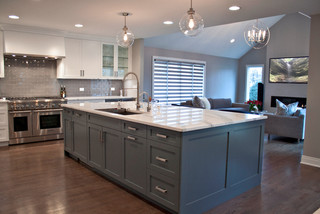 Modern Dramatic Kitchen Remodel - Modern - Kitchen - Chicago - by CHAD ...