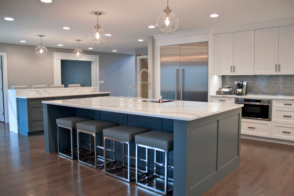 Modern Dramatic Kitchen Remodel - Modern - Kitchen - Chicago - by CHAD ...