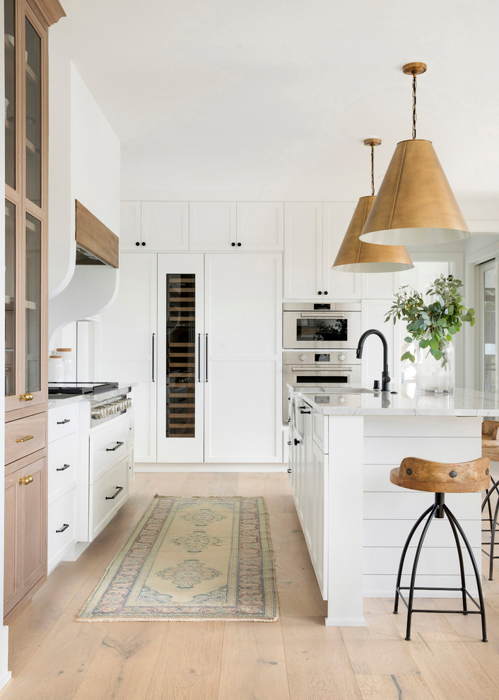 Modern Farmhouse with views of Prior Lake - Farmhouse - Kitchen ...