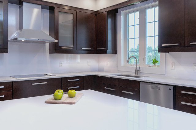 Modern Formal high contrast kitchen design - Modern - Kitchen - Other ...