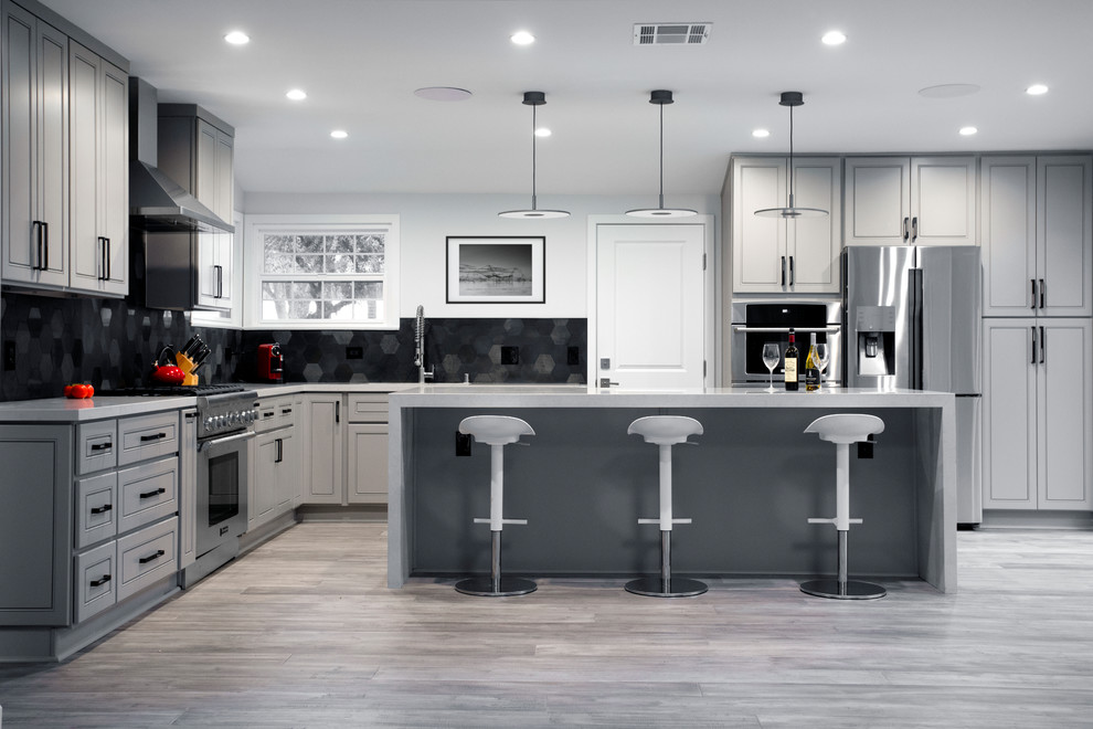 Modern grand kitchen in Woodland Hills CA - Kitchen - Los Angeles - by ...