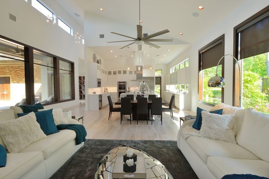 Modern House with Courtyard - Modern - Kitchen - Houston - by Mark W ...