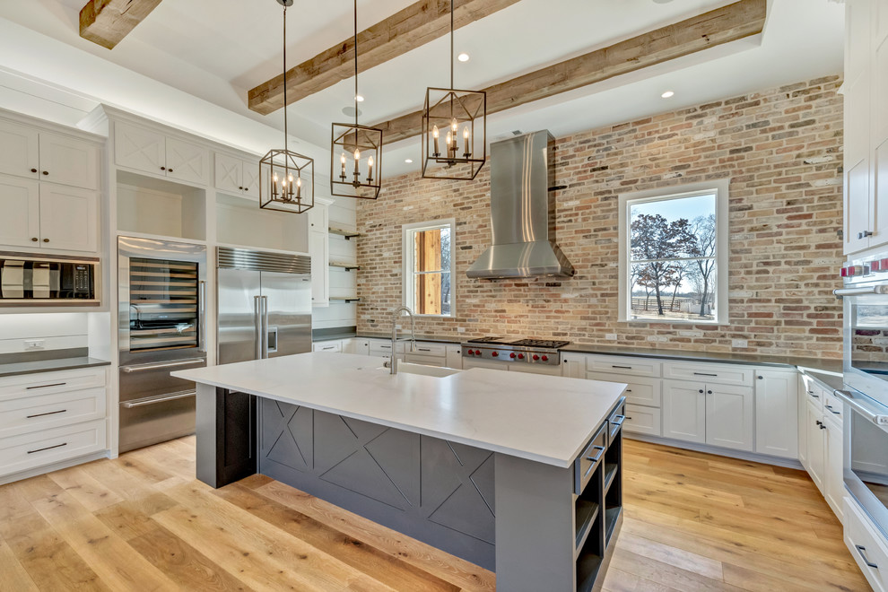 Modern Industrial Farmhouse - Country - Kitchen - Dallas - by The ...