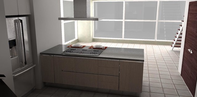 Modern Kitchen in Micrópolis Tower - Modern - Kitchen - Other - by ...