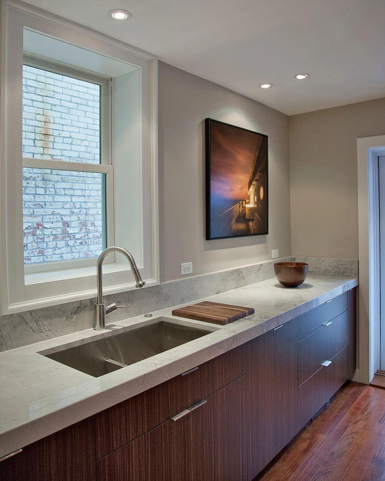 Modern Kitchen in NW DC - Integrated Appliances - Modern - Kitchen - DC ...