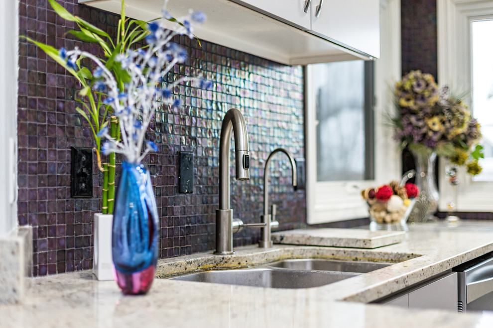 Modern Kitchen Remodel Done in a Grey Willow Color - Modern - Kitchen ...