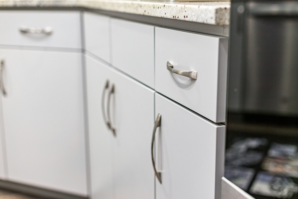 Modern Kitchen Remodel Done in a Grey Willow Color - Modern - Kitchen ...