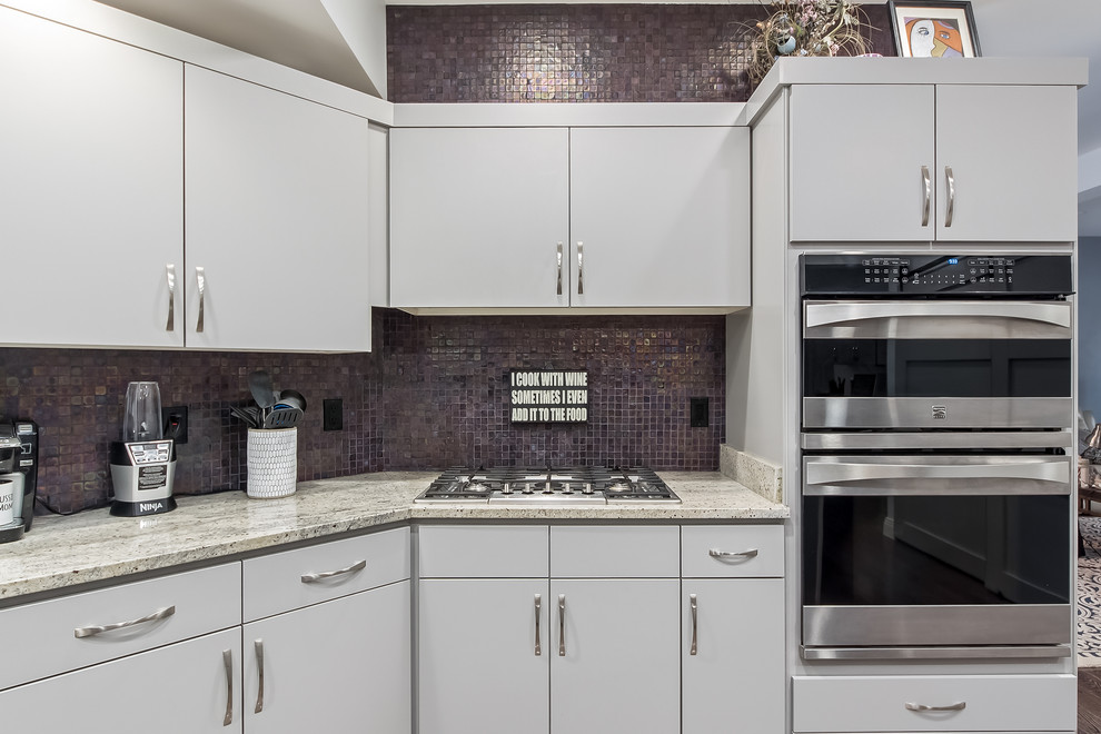 Modern Kitchen Remodel Done in a Grey Willow Color - Modern - Kitchen ...
