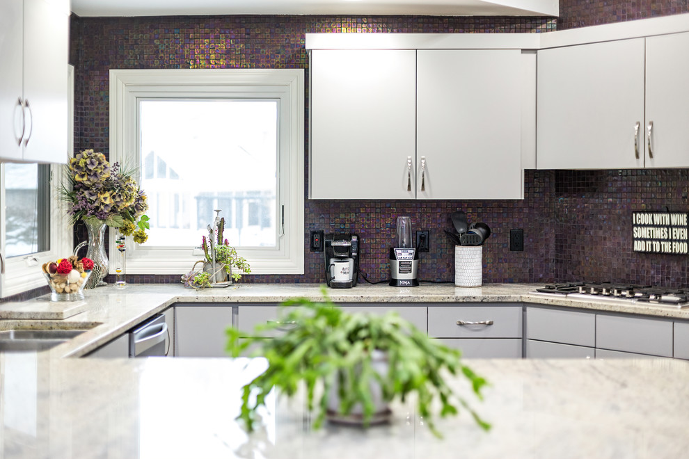 Modern Kitchen Remodel Done in a Grey Willow Color - Modern - Kitchen ...