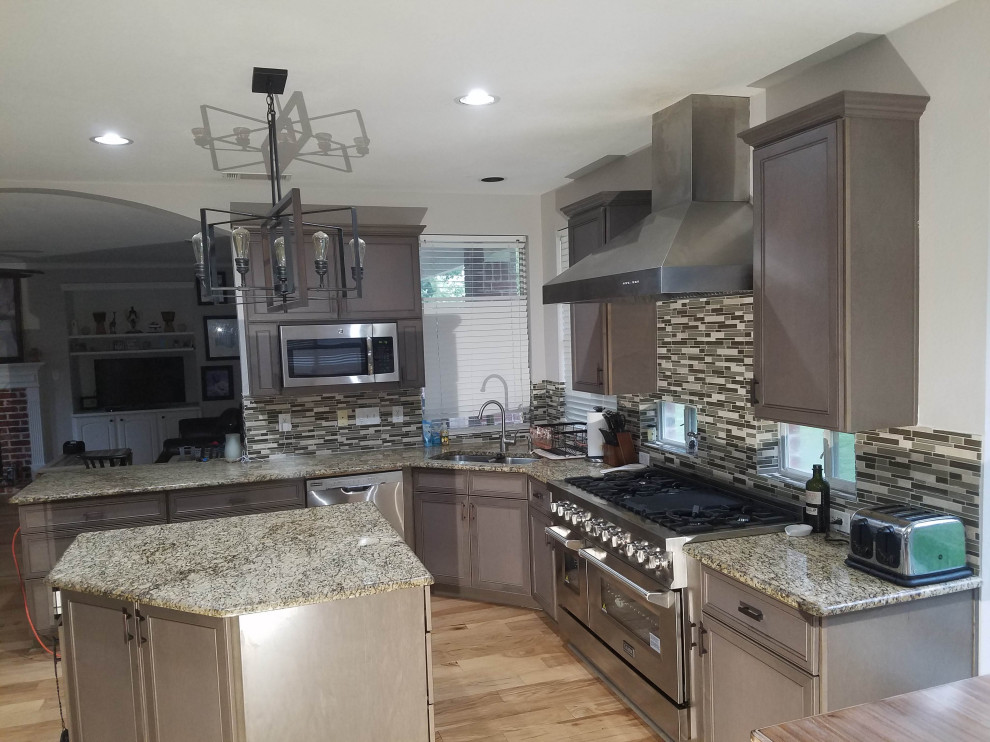 Modern Kitchen Remodel Done in a Harbor Mist Color - Modern - Kitchen ...