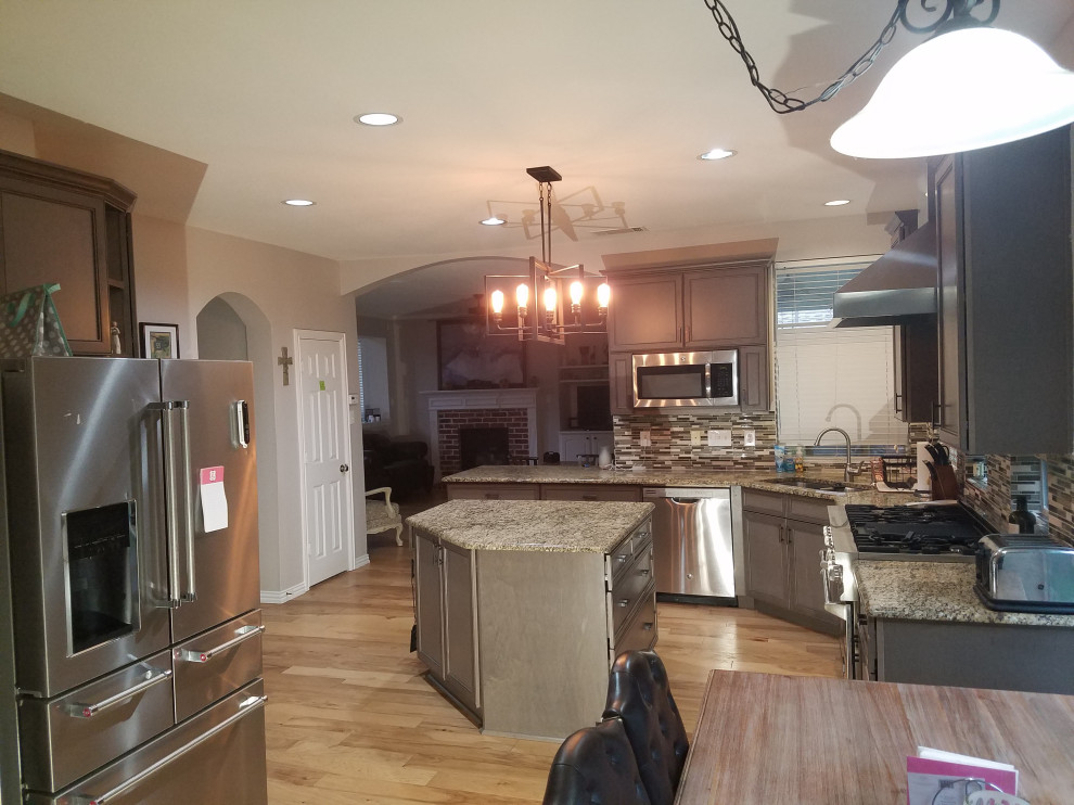 Modern Kitchen Remodel Done in a Harbor Mist Color - Modern - Kitchen ...