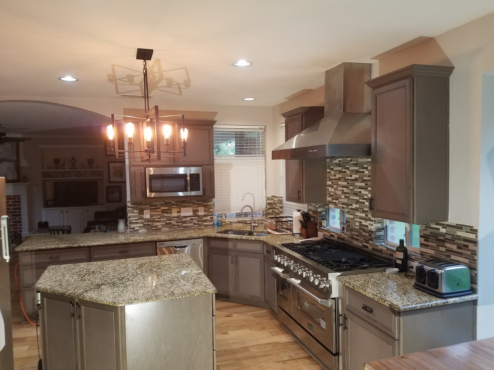 Modern Kitchen Remodel Done in a Harbor Mist Color - Modern - Kitchen ...