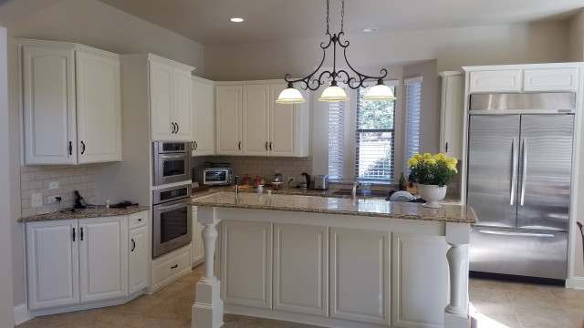 Modern Kitchen Remodel Done in an Ivory Color - Modern - Kitchen ...