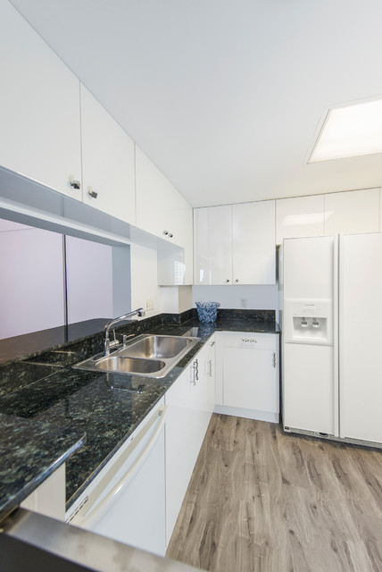 Modern Kitchen Update Done In a Level Acrylic White Door - Moderne ...