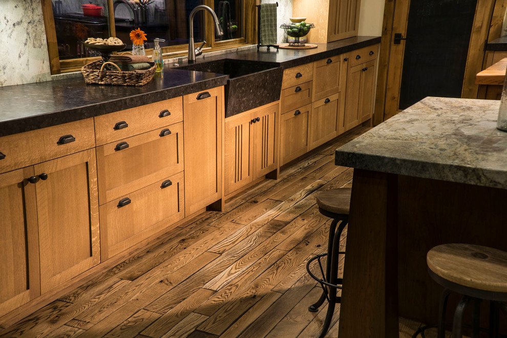 Modern Lodge - Rustic - Kitchen - Other - by Black Rock Construction ...