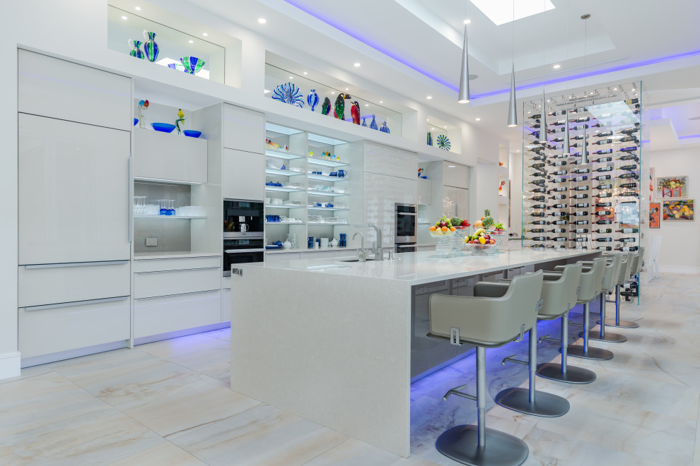 Modern marvel - Contemporary - Kitchen - Miami - by Aubuchon Homes, Inc ...