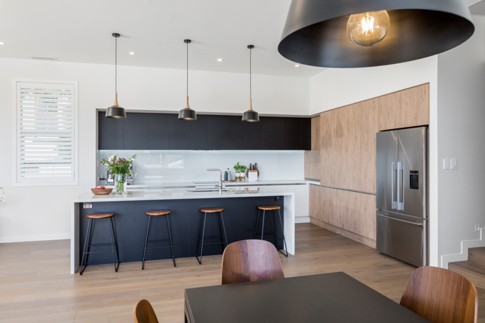 Modern Minimalist - Modern - Kitchen - Auckland - by Kitchen Mania ...