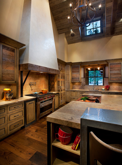 Modern Mountain Cabin - Rustic - Kitchen - Sacramento - by IMI Design ...