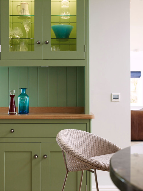 Modern, neutral, open-plan kitchen - Contemporary - Kitchen - London ...