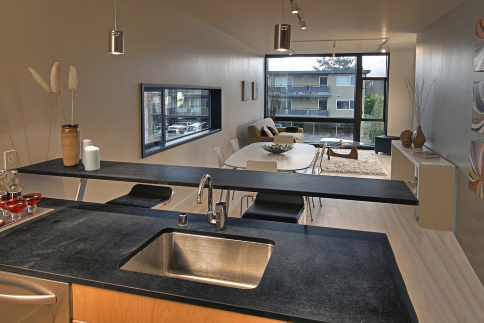 Modern on 64th Townhouses - Modern - Kitchen - Seattle - by Eggleston ...
