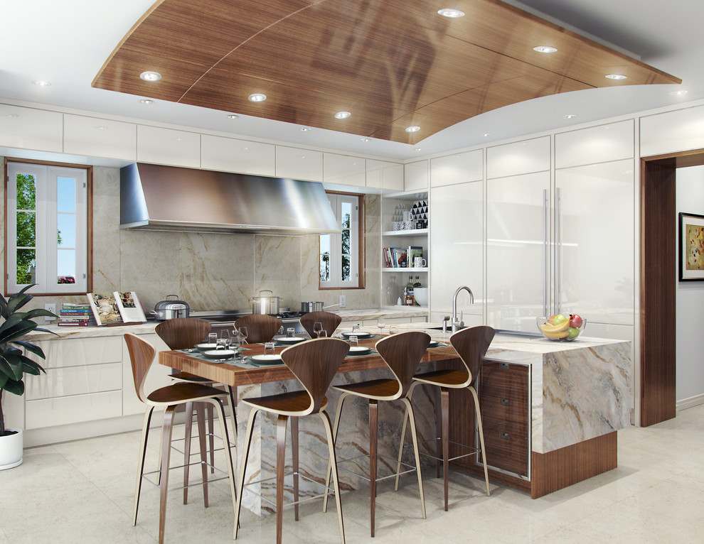 Modern Palm Beach Kitchen - Modern - Kitchen - Miami - by Sarah Blank ...