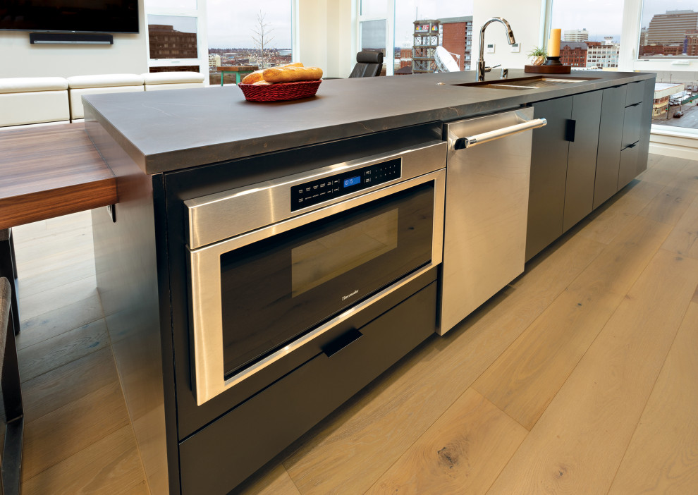 Modern Penthouse - Kitchen - Other - by Huntwood Custom Cabinets | Houzz