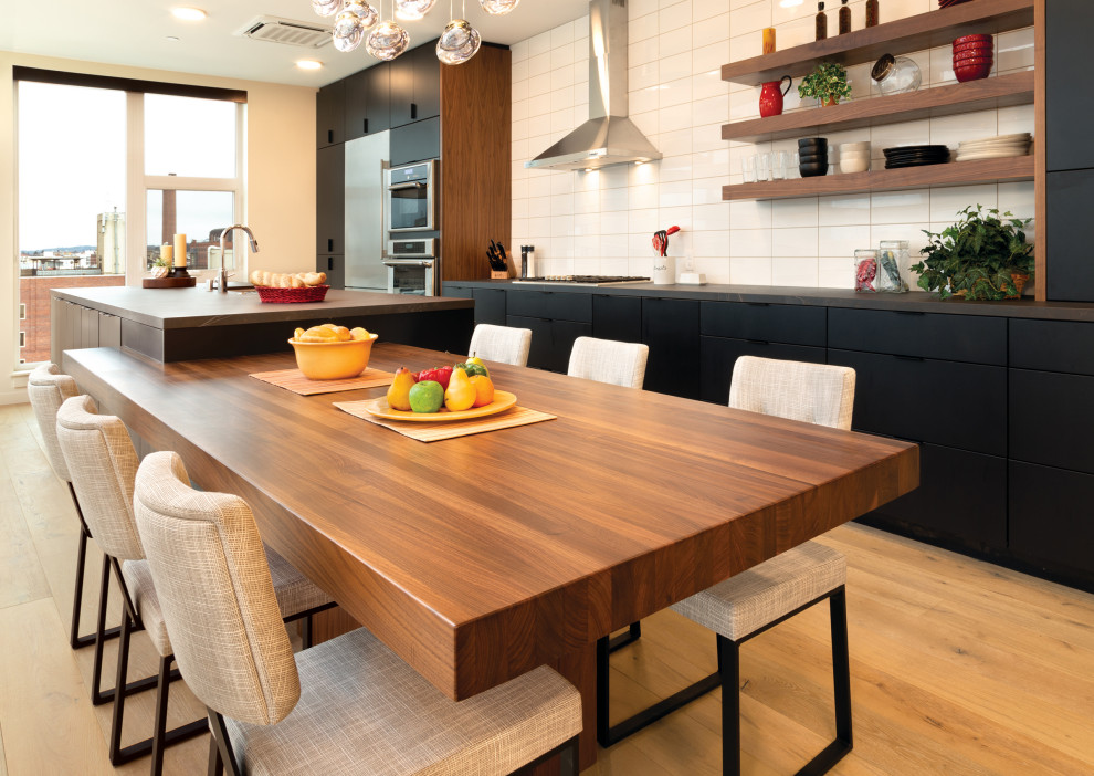 Modern Penthouse - Kitchen - Other - by Huntwood Custom Cabinets | Houzz
