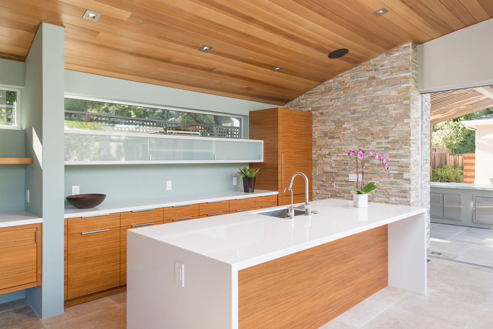 Modern Pool House - Modern - Kitchen - San Francisco - by Studio3 ...