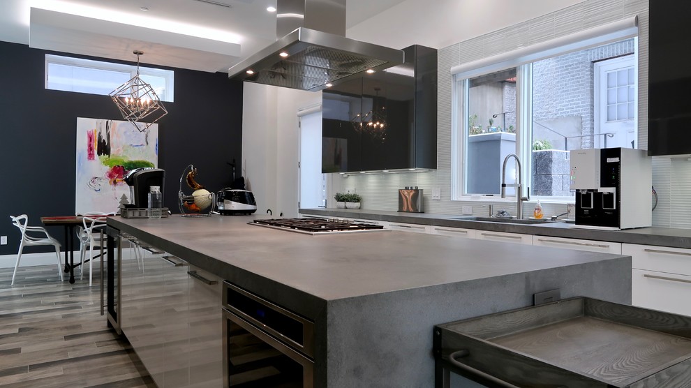 Modern Rugged Concrete - Modern - Kitchen - New York - by Simon ...