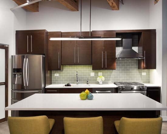 Modern-Rustic Loft Kitchen Remodel - Contemporary - Kitchen - Chicago ...