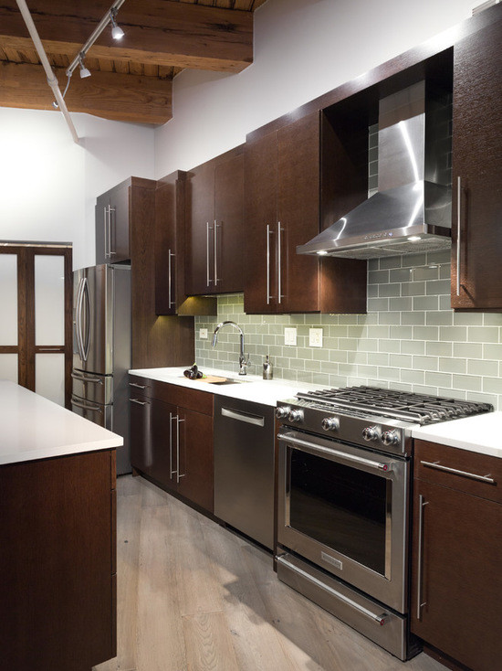 Modern-Rustic Loft Kitchen Remodel - Contemporary - Kitchen - Chicago ...