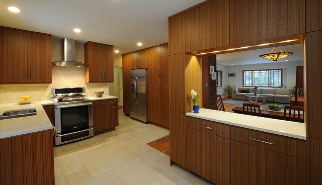 Modern Teak - Modern - Kitchen - DC Metro - by Lobkovich Kitchen ...