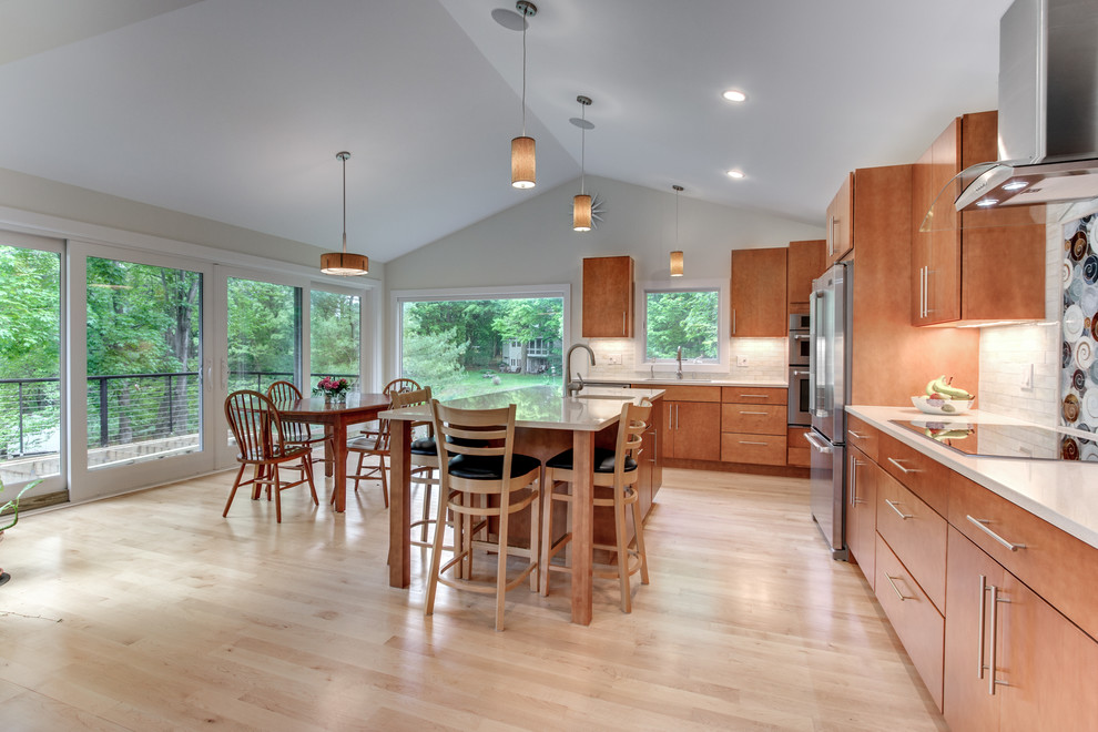 Modern Tear-off Addition - Contemporary - Kitchen - Boston - by PEGASUS ...