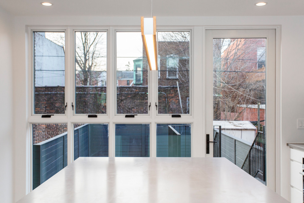 Modern Wall of Windows - Modern - Kitchen - New York - by Dixon ...