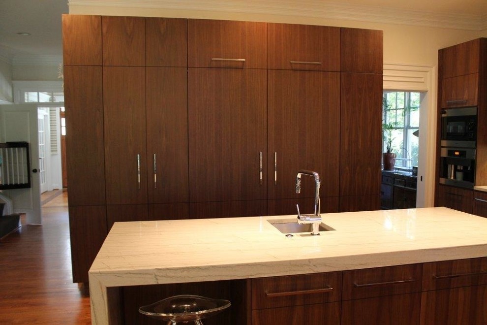 Modern Walnut - Modern - Kitchen - DC Metro - by Lobkovich Kitchen ...