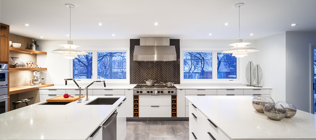 Modern White Kitchen by Astro Design. Ottawa - Contemporary - Kitchen ...