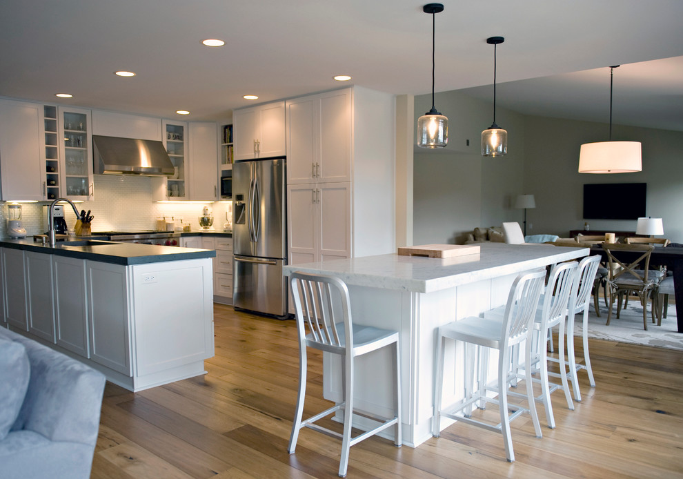 Modern White Kitchen - Contemporary - Kitchen - San Diego - by Coastal ...
