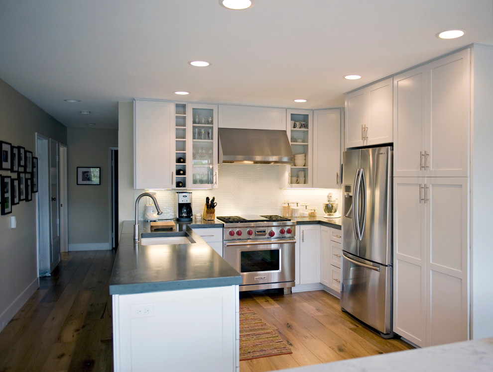 Modern White Kitchen - Contemporary - Kitchen - San Diego - by Coastal ...